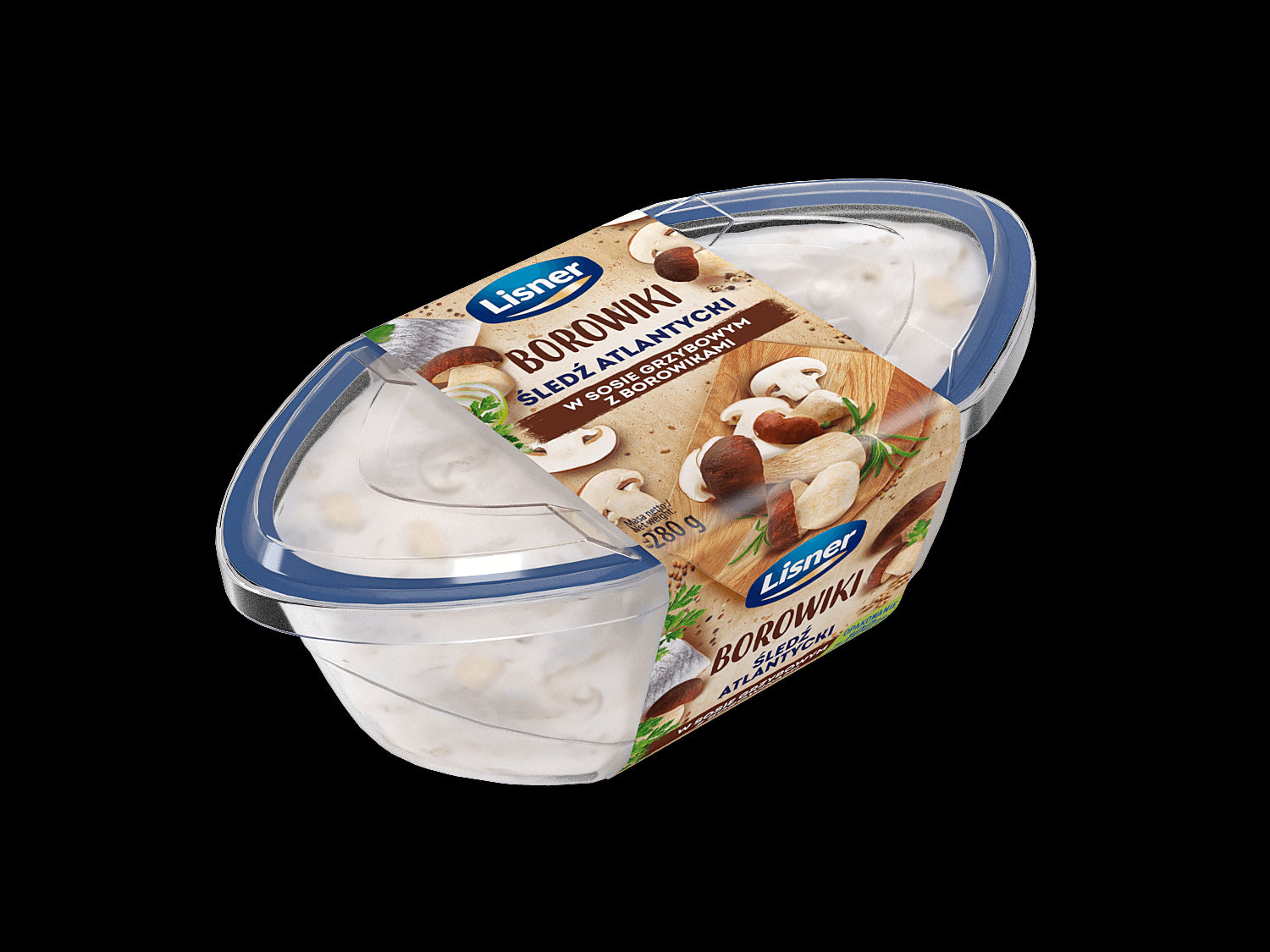 Lisner - Atlantic herring in mushroom sauce with boletus, net weight ...