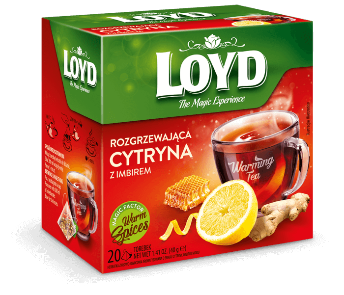 LOYD Warming - Lemon with Ginger and Honey, Functional Tea, net weight ...