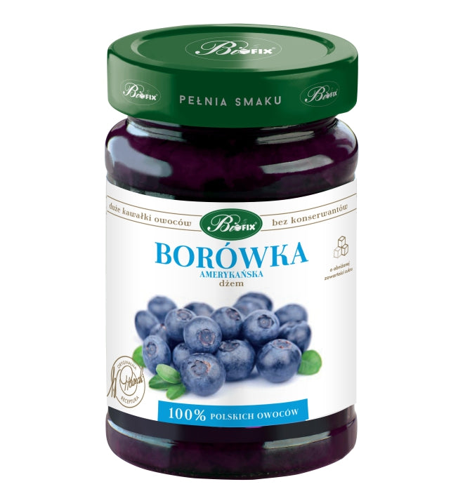 BiFIX – American Blueberry Jam (Reduced Sugar), Net Wt: 10.23 oz (290 ...